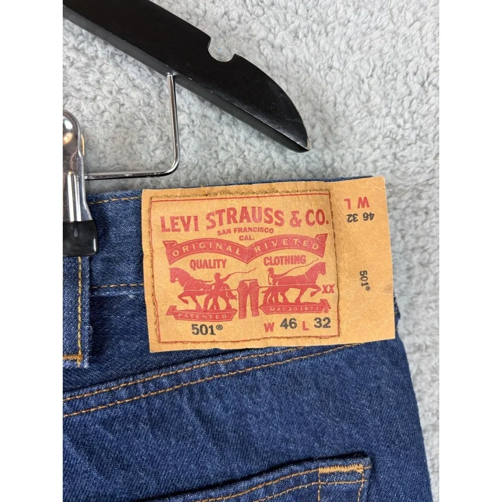 Levi's | Jeans | Levis 5 Jeans Mens 46x32 Blue Dark Wash Regular ...